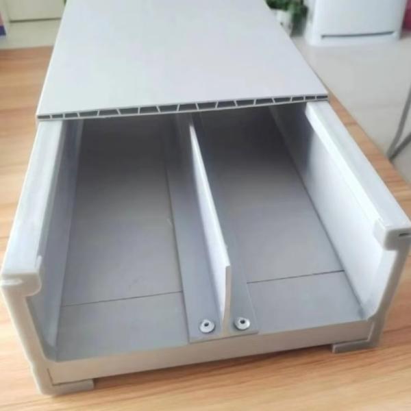 Quality UL Electric PVC Cable Tray Truncking 50 X 50mm 100 X 100mm for sale