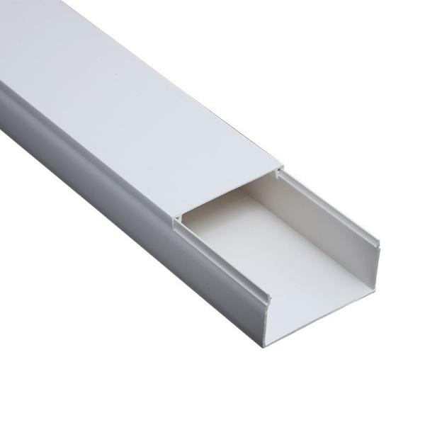 Quality Customizable 40 X 100mm PVC Cable Trunking For Office Cabling for sale