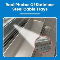Quality Stainless Steel 700mm Cable Tray Heavy Duty Cable Ladder Punching for sale