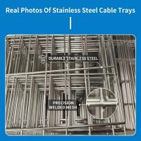 Quality 100x100 Stainless Steel Wire Basket Tray / Cable Tray Ss316 for sale
