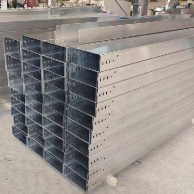 China Zinc Coating Galvanized Steel Cable Tray Solid Bottom / Trough for sale