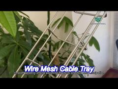 stainless steel wire basket cable tray 50mm-600mm width