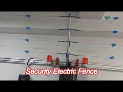 metal security electric fence with smart alarm and flexible installation