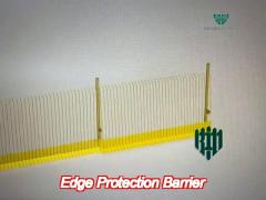 freestanding yellow edge protection barrier rapid for fall prot