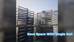 Single Rail Aluminum Cable Tray Space Saving Solution