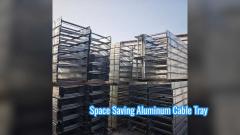 Single Rail Aluminum Cable Tray Space Saving Solution