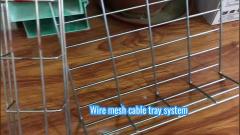 Wire mesh cable tray system