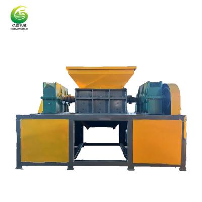 China Food & Beverage Factory Twin shaft metal wood waste plastic bottle shredder for sale