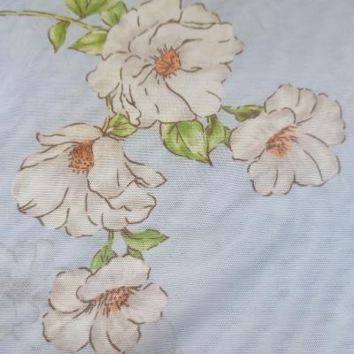 China Wholesale Breathable Floral Design Knitted Mesh Fabric Durable Printed Cloth for Clothing Bedding & Decoration Use for sale