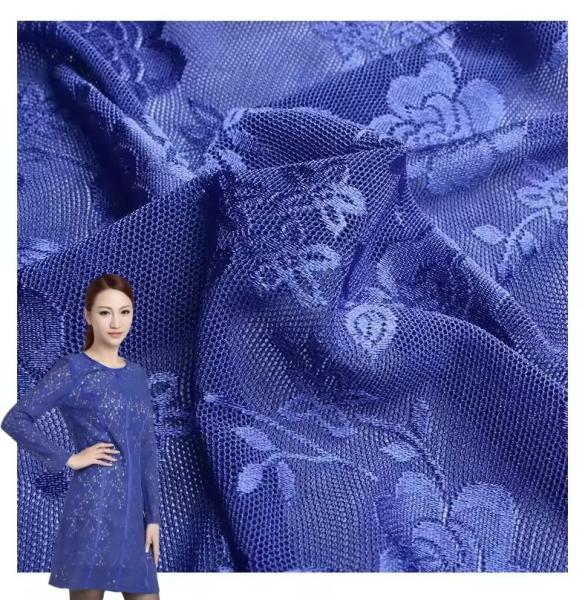 Quality 100% Nylon Hand-Embroidered Lace Printed Mesh Fabric for Women's Dresses & Trousers Breathable Woven Technics for Boys & Girls for sale