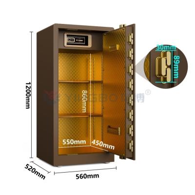China Caixa de segurança com bloqueio de impressões digitais biométricas para segurança doméstica YB/RS-120 Caixa de segurança de café for sale