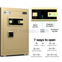 China Semiconductor Fingerprint Safe Box Solid Steel For Office Security YB/N7-60 for sale