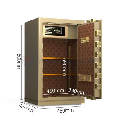 Cina Serratura per impronte digitali biometriche Smart Safe Box per la sicurezza degli uffici 46 kg YB/N7-80 in vendita