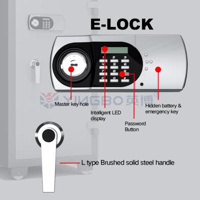 China Electronic 120mins Fireproof Document Safe For Home Digital Lock Anti Theft And Fireproof YB/FH-128 for sale