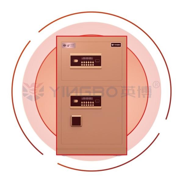 Quality Double Door 46kg Luxury Electronic Safe Box for office security YB/N7-80D for sale