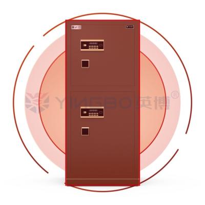 China 120 kg parafusos patenteados caixa de segurança alarme duplo fechadura eletrônica YB/N7-150D à venda