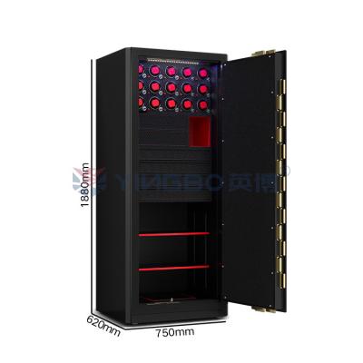 China 7 open manieren Juwelen Horloge Winder Veilig Solid Steel Fingerprint Lock for sale