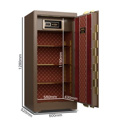 Alarme duplo Luxury Commercial Safe Box Bloqueio de impressões digitais para Segurança YB/ZY-120