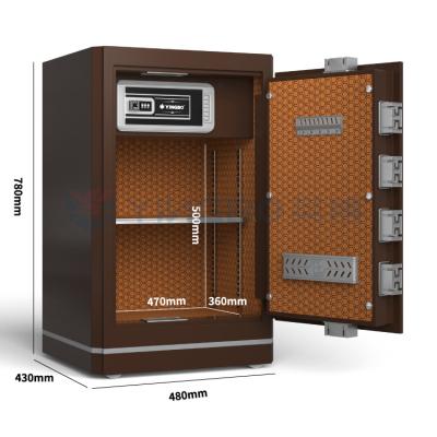 China Caja de seguridad de bloqueo digital de huellas dactilares para seguridad en el hogar YB/N6-78 en venta