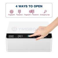 China Auto Open Single Layer Jewelry Safe Storage Box For Security for sale