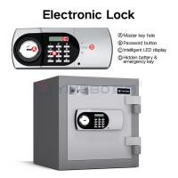 China Customizable Fireproof Home Safe Box Fire Proof Safe For Money for sale