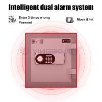 China Customizable Fireproof Home Safe Box Fire Proof Safe For Money for sale