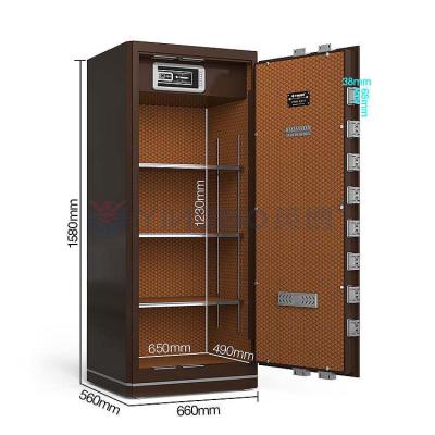 Solid Steel fireproof home safe box With Smart Fingerprint Lock And Inner Locking Box YB/N6-150