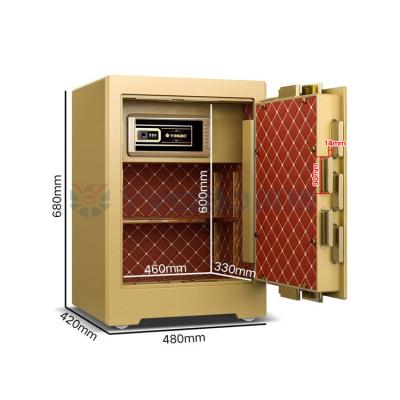 Cina YB/ZY-60 Cassaforte a doppio allarme intelligente Luxury Smart per la sicurezza con cuoio a rullo morbido stereo 3D in vendita