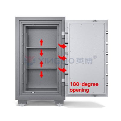 China YB/FH-108 Electronic Digital Lock Fireproof Safe Box with 1400°C Fireproof Rating and Special Out Hinge Design for sale