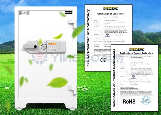 Fireproof safe box showing multilayer fireproof material construction