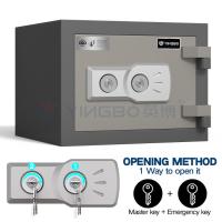 China File Storage Box Fireproof Safe Box Solid Steel Double Keys Lock for sale