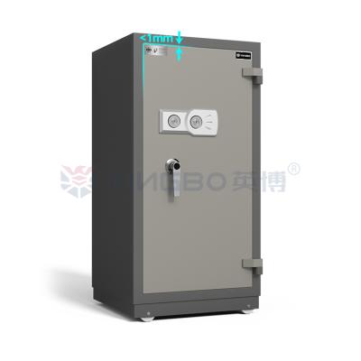 China Double Keys Lock Fire Resistant Safe Box Adjustable Shelf Solid Steel for sale
