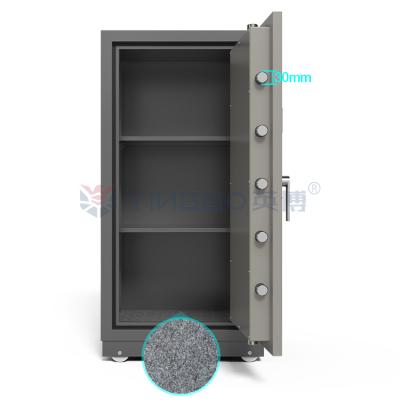 China Double Keys Lock Fire Resistant Safe Box Adjustable Shelf Solid Steel for sale
