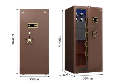 China Double Alarm Solid Steel Jewelry Watch Winder Safes With 7 Open Ways for sale