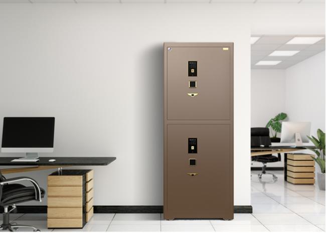 Safe installed in modern office environment