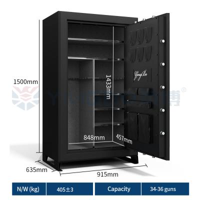 China High Security Gun Safe Box Big Storege Space UL Certification Gun Safes For Home for sale