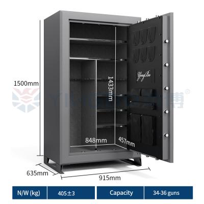 China Fireproof Gun Safe Box Cabinet 1400°F Fire Protection For Commerical Home for sale