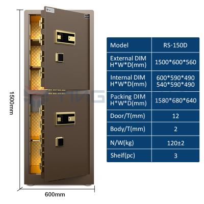 China With ISO&CE7RoHS&patented Home Safe Box Intelligent Dual Alarm System 7 Open Ways for sale