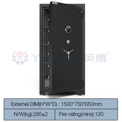 China Over 5 cu ft Fireproof Rating 30-120mins Fireproof Safe Box Resistant Security Box for sale