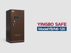 Solid Steel Double Alarm fireproof safe box Eco Friendly Paint And Liquid Crystal Display Panel YB/N6-120