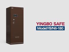 Patented Double T Bolts Home Safe Deposit Box With Fingerprint Recognize Technology And Dual Alarm System YB/N6-180