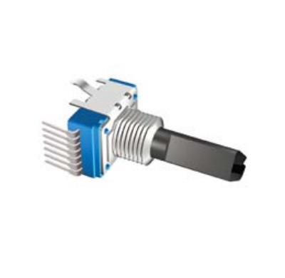 China rotary potentiometer, carbon potentiometer, 14mm potentiometer with insulated shaft, for sale