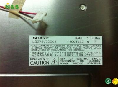 China 7,5 avançam a exposição antiofuscante SHARPl pequeno LQ075V3DG01 TN do lcd, normalmente branco à venda