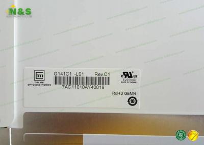 Cina Esposizione a 14,1 pollici del modulo dell'affissione a cristalli liquidi di CMO G141C1- L01, schermo del visualizzatore del computer dell'affissione a cristalli liquidi ampio 1440*900 in vendita