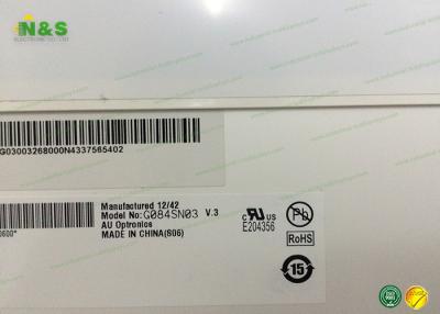 Cina Rivestimento duro LCD a 8,4 pollici originale dello schermo G084SN03 V3 del pannello di 800*600 LED AUO in vendita
