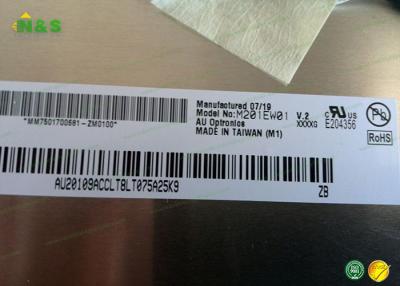 Cina Di M201EW01 V2 AUO del pannello il nero LCD a 20,1 pollici normalmente con 433.44×270.9 millimetro in vendita