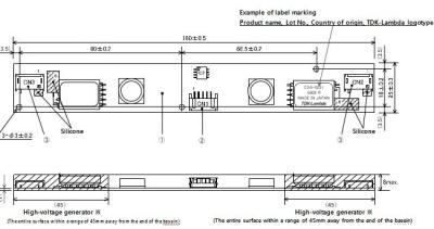 Cina Tensione in uscita elettronica 69kHz TDK CXA-0231 dell'invertitore 1500V~1700V di DC/AC Ccfl in vendita