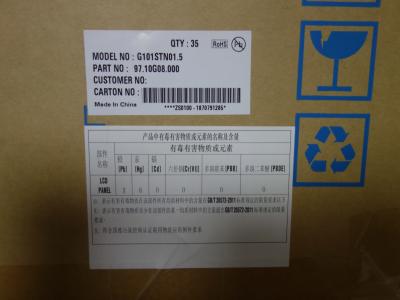 Cina Grado originale a 10,1 pollici A di TFT LCD G101STN01.5 1024*600 di un-si per l'industriale in vendita