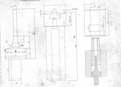 China tungsten alloys cemented carbide wire drawing die nibs with OD 19.6 ID 4.8 H16mm for sale