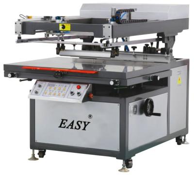China Tilted-arm Flat Bed Screen Printer with Vaccum Table for sale